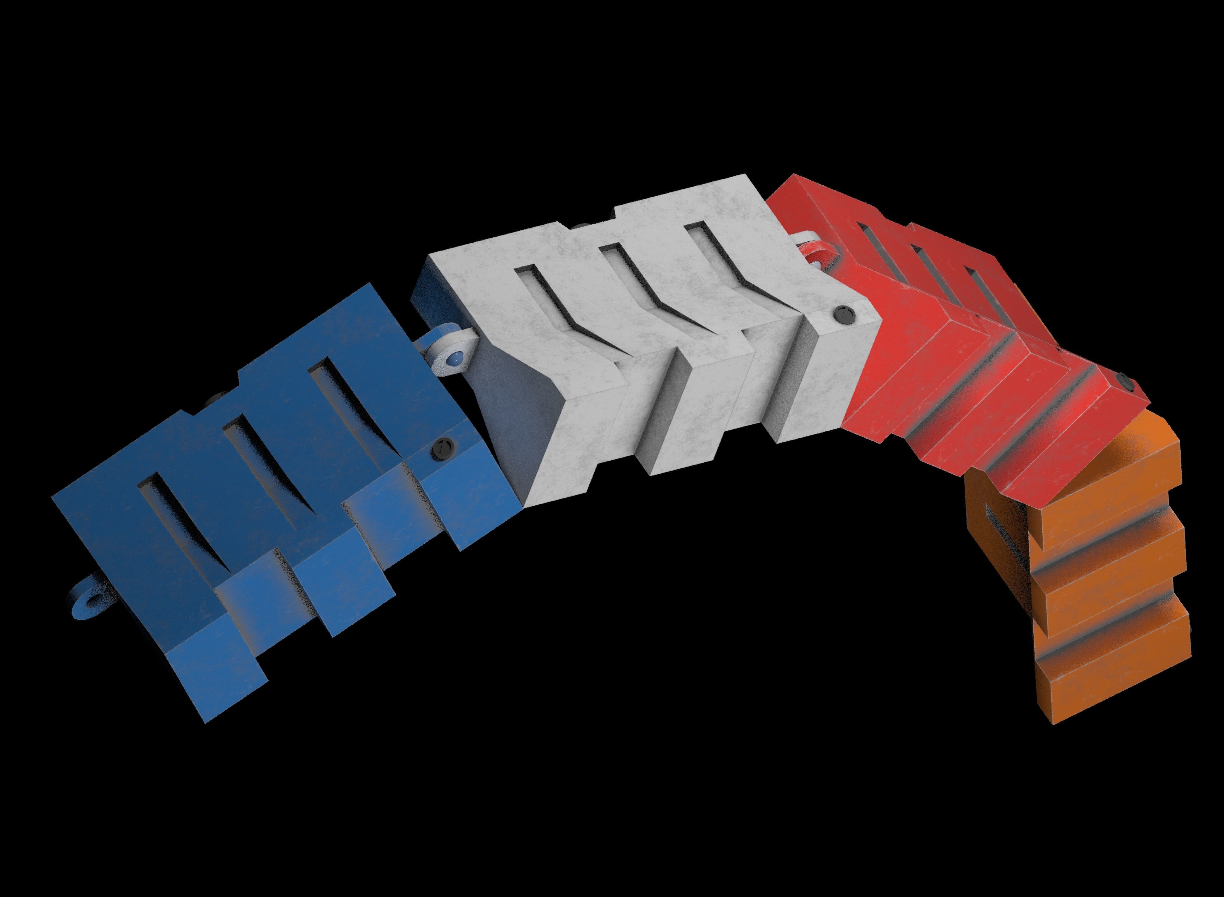 3D model roadblock barricade VR / AR / low-poly | CGTrader