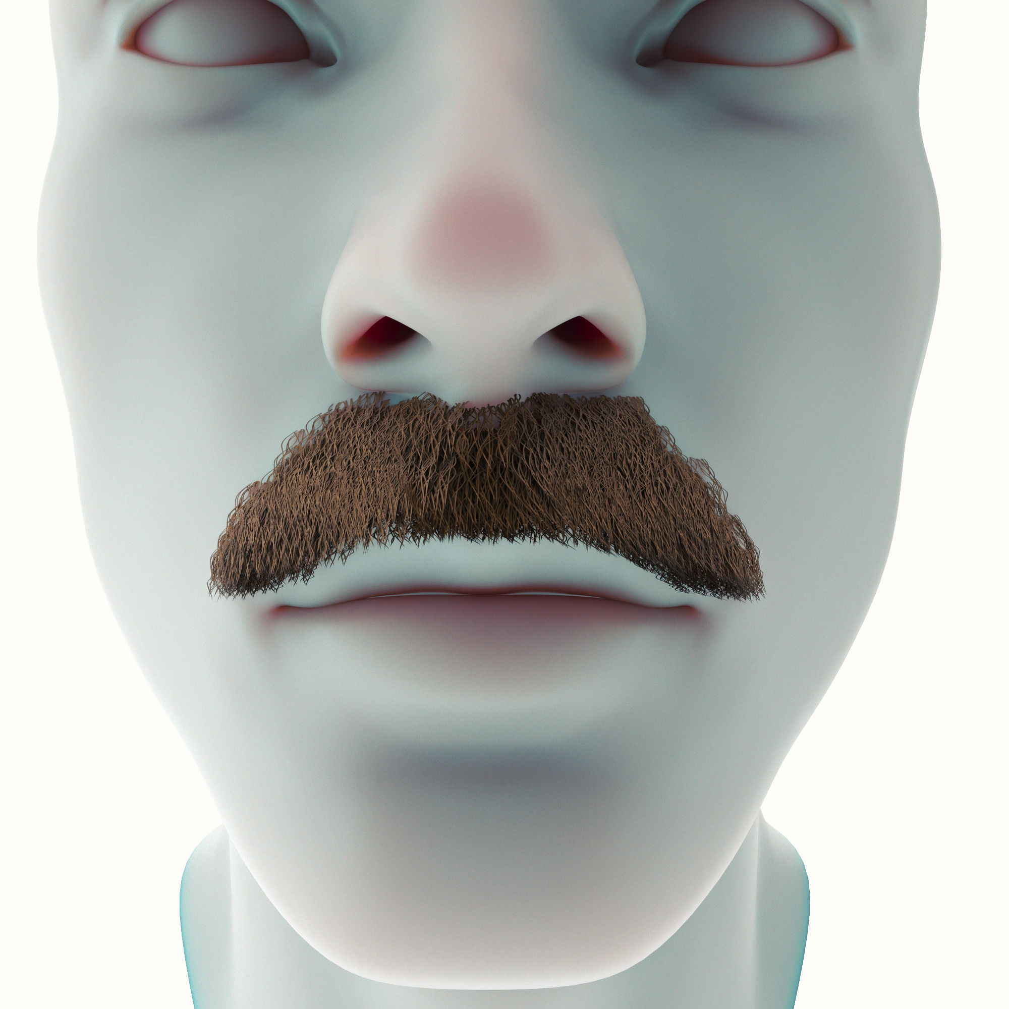 3D model Mustache Low Poly 5 VR / AR / low-poly | CGTrader