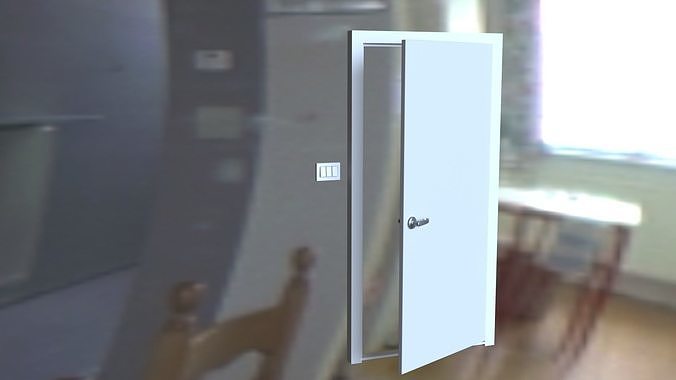 A simple door set free 3D model | CGTrader