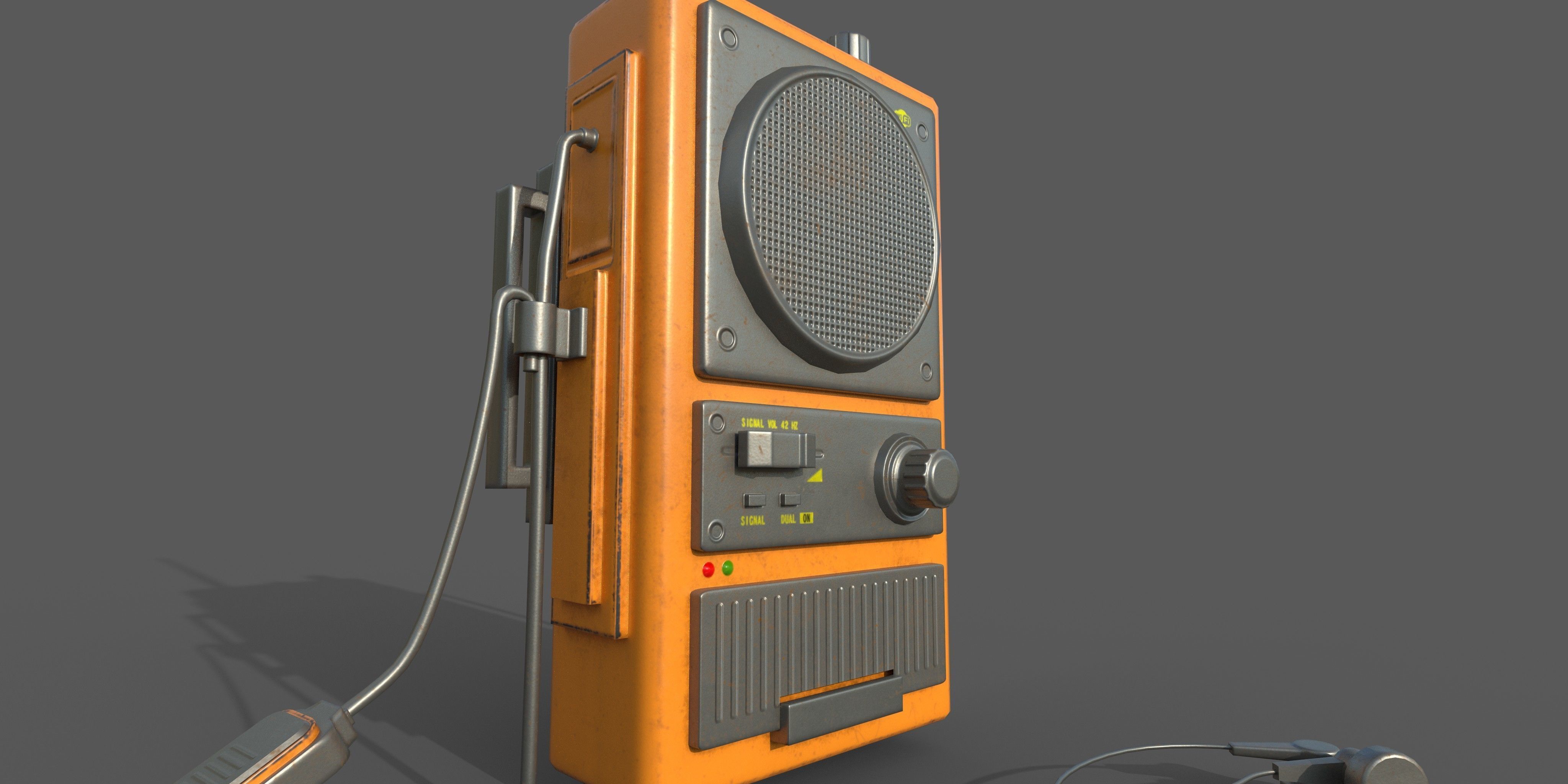 3D model radio wakitaki VR / AR / low-poly | CGTrader