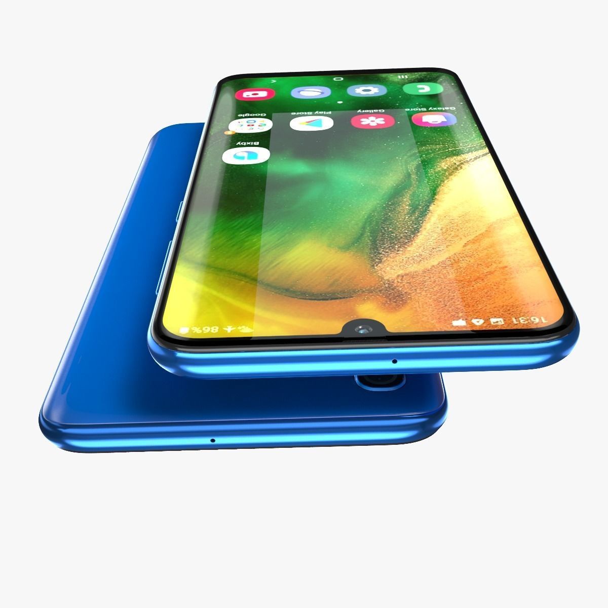 Samsung Galaxy A50 All colors 3D model | CGTrader