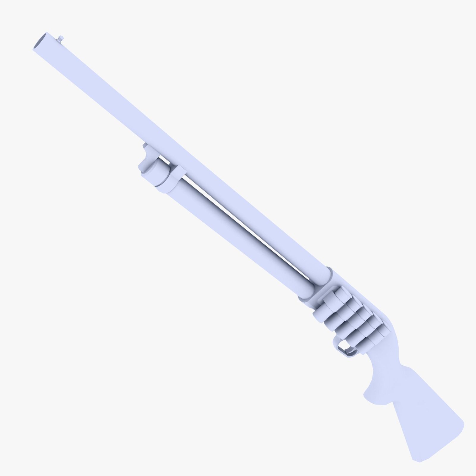 3D model 12GA Pump Action Shotgun VR / AR / low-poly | CGTrader