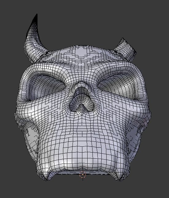 Stylized Deamon Skull free 3D model | CGTrader