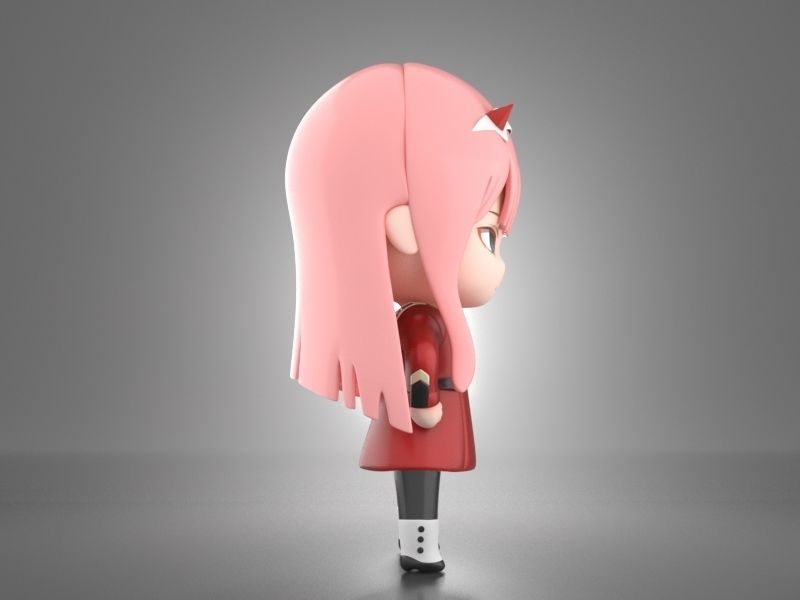 Zero Two chibi figure 3D model | CGTrader