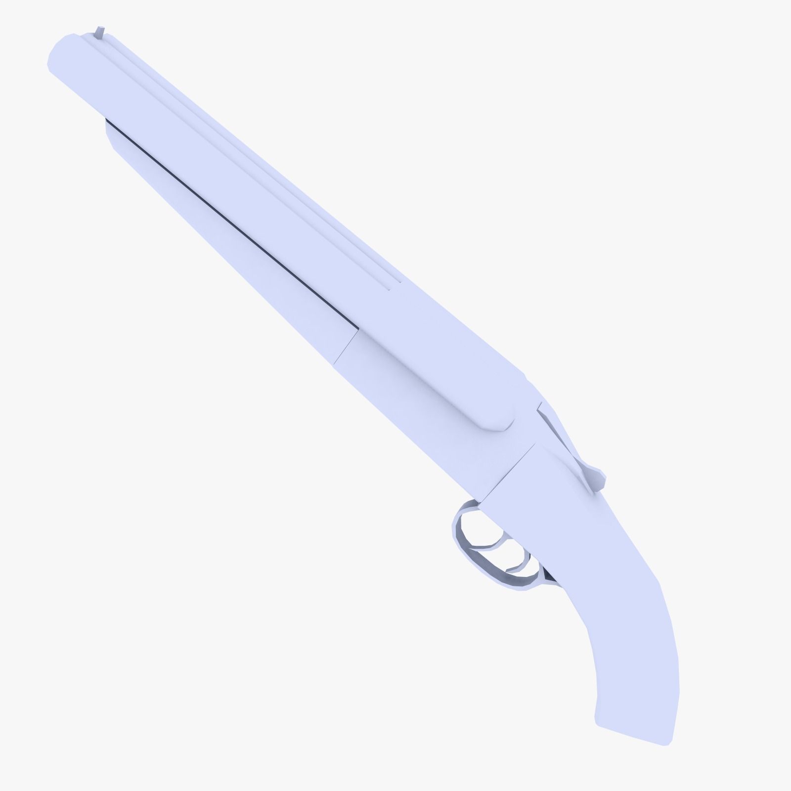 3D model Sawn-off Shotgun VR / AR / low-poly | CGTrader