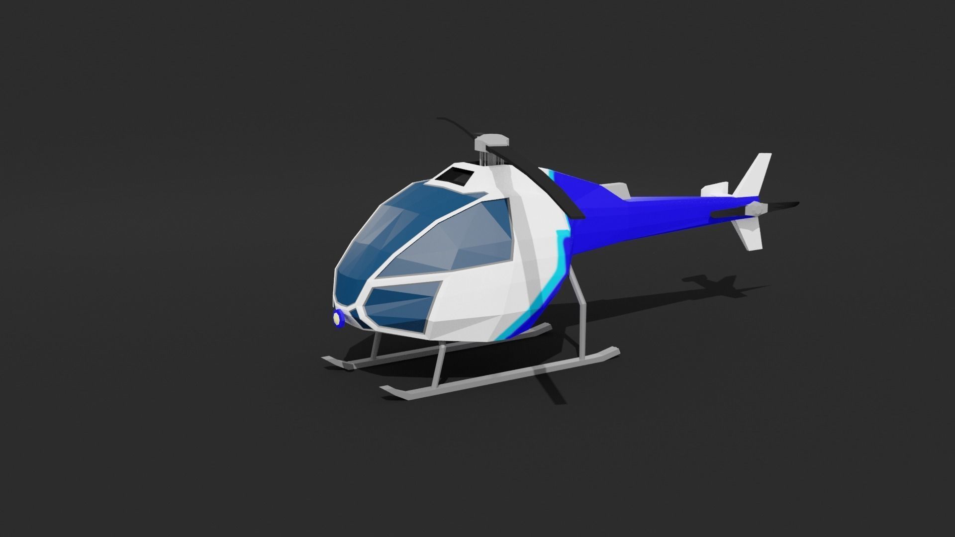 3D model Low-poly Helicopter VR / AR / low-poly | CGTrader