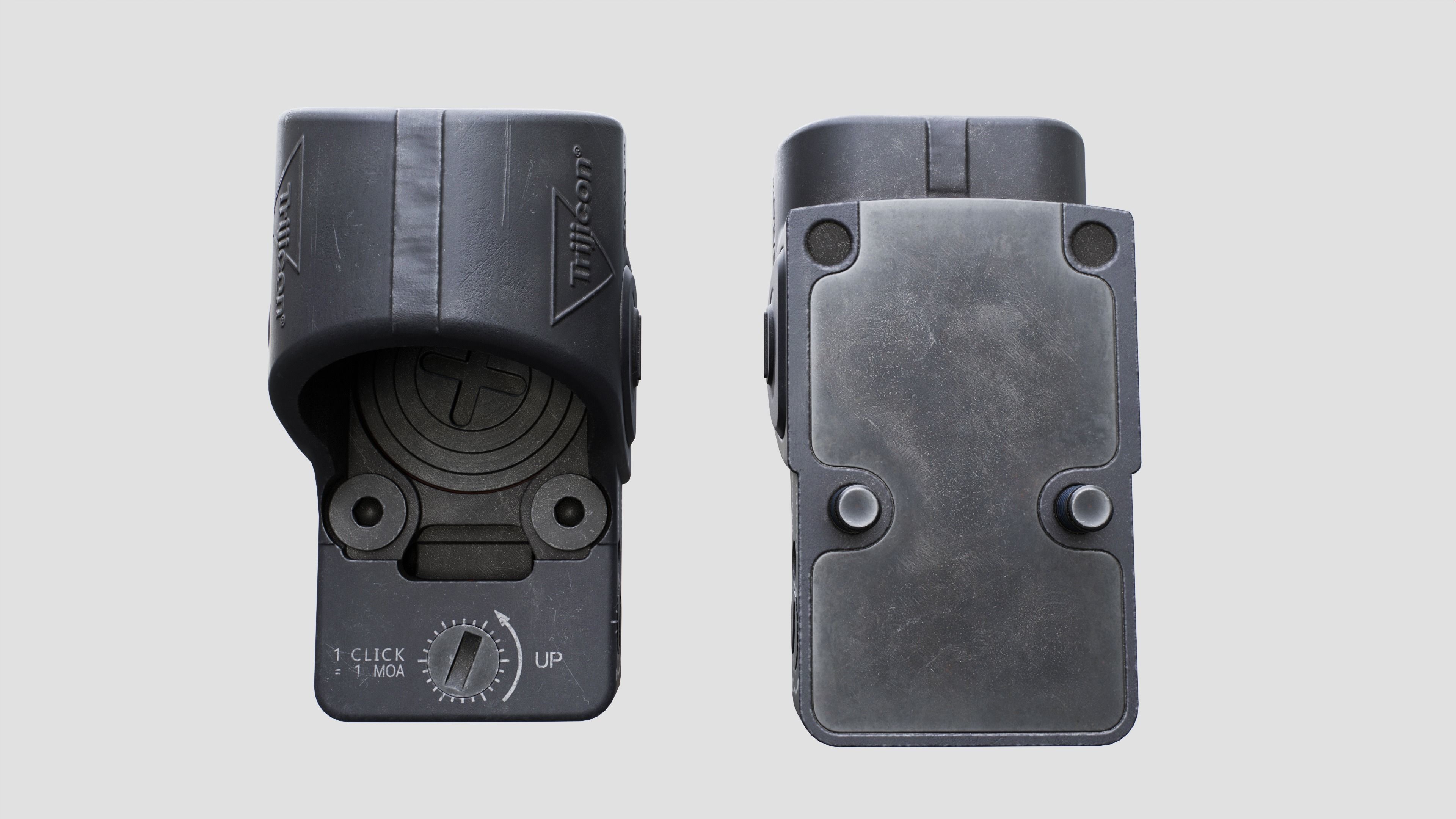 3D model Trijicon SRO Specialized Reflex Optic VR / AR / low-poly ...