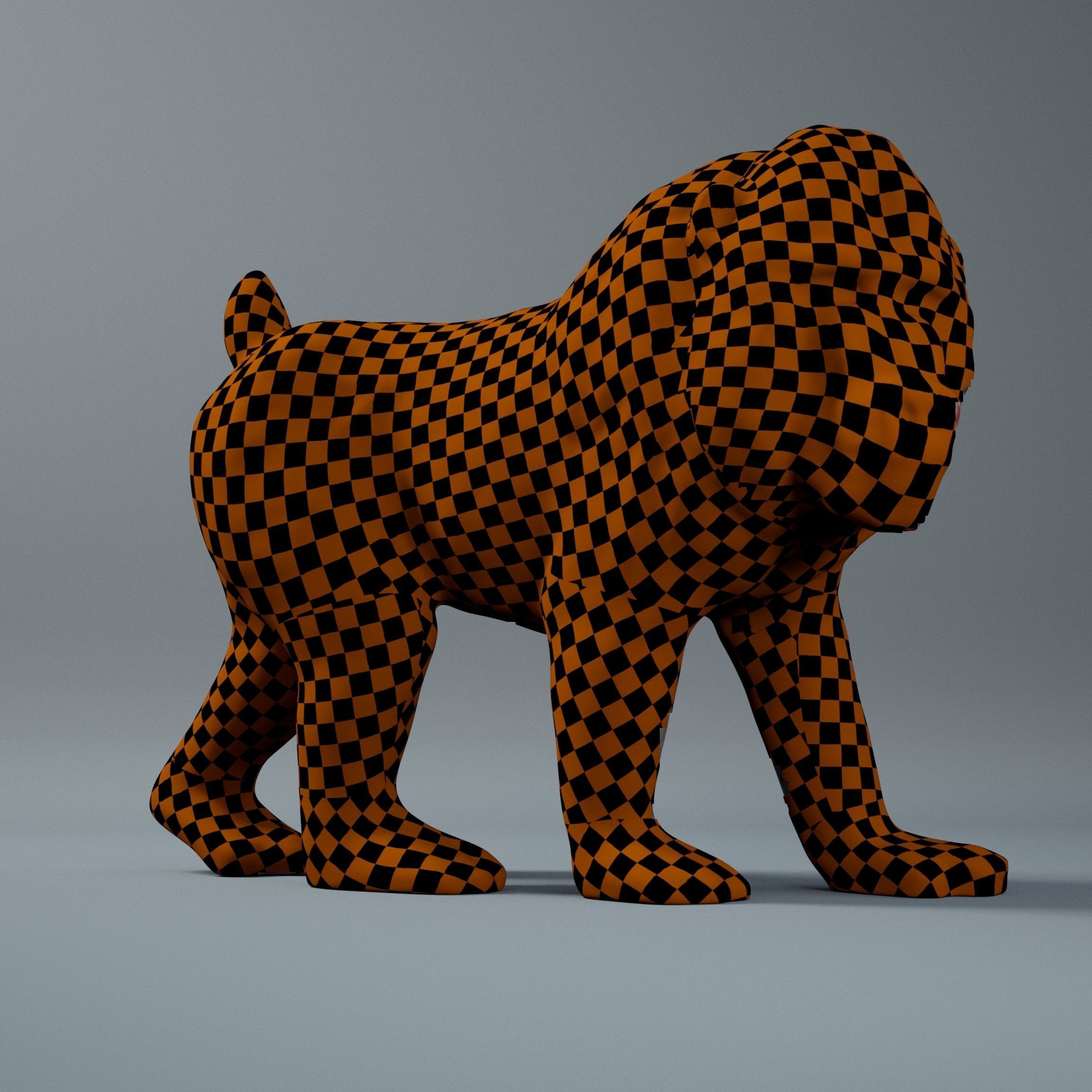 Mandrill baboon 3D model | CGTrader