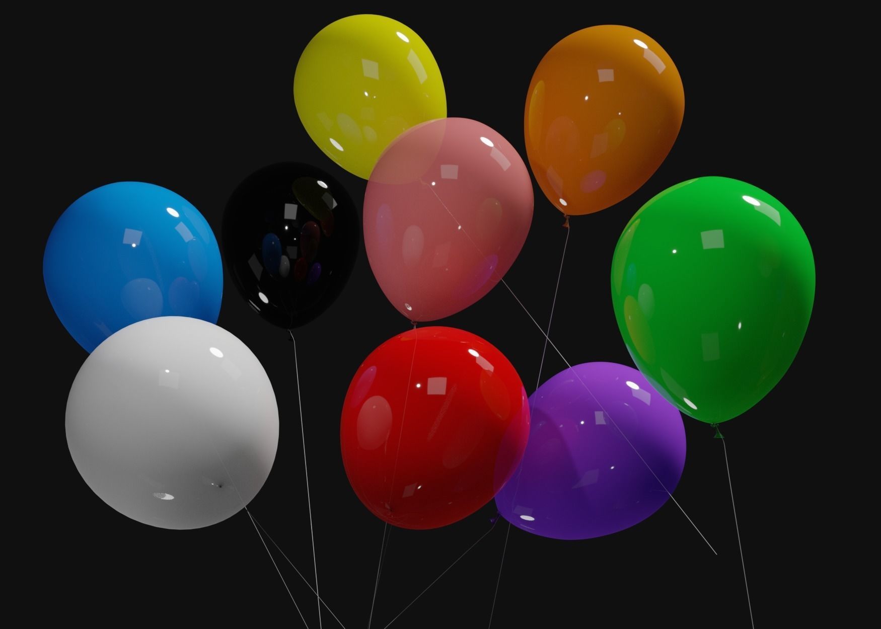 BALLOONS 3D model | CGTrader