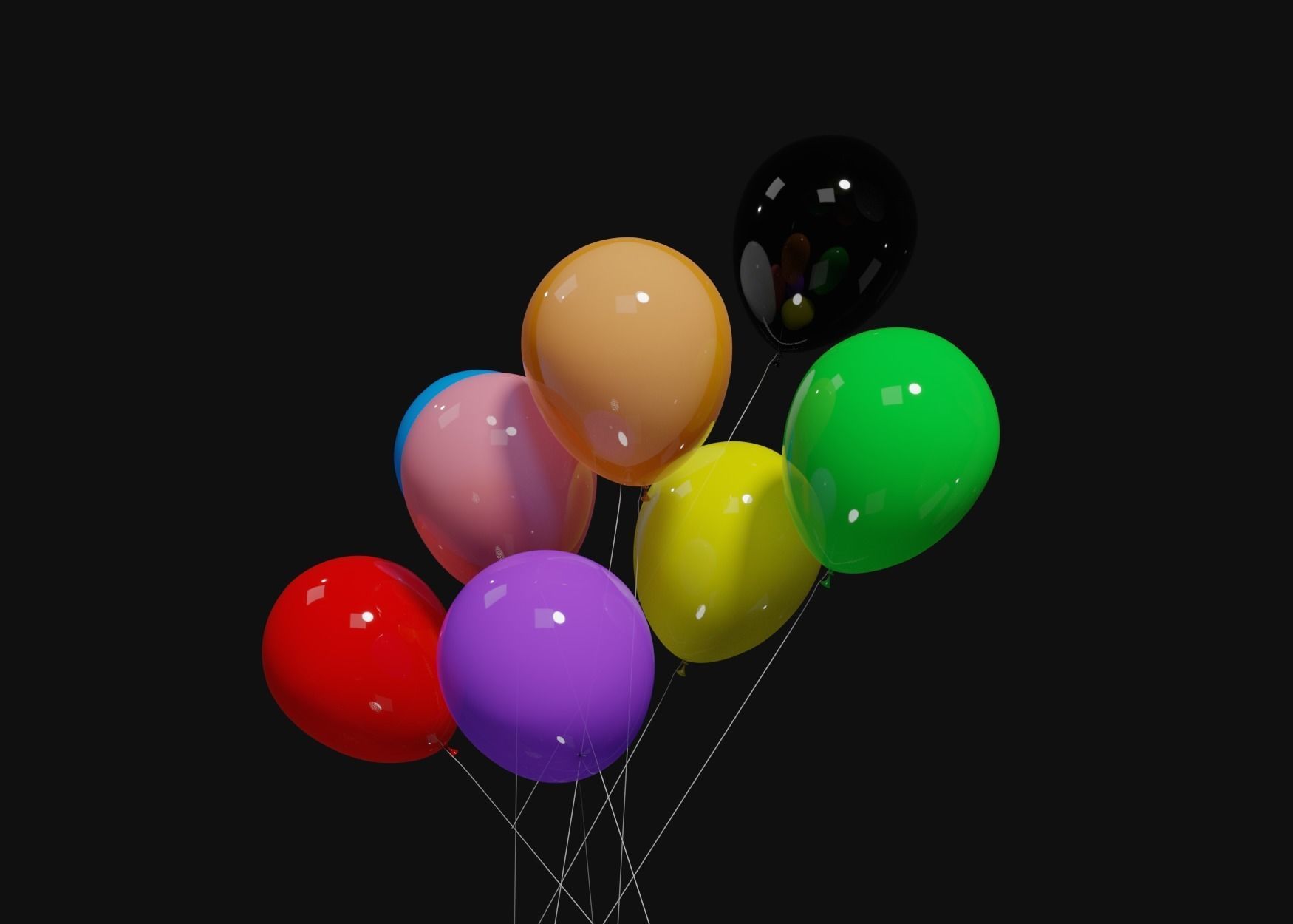BALLOONS 3D model | CGTrader