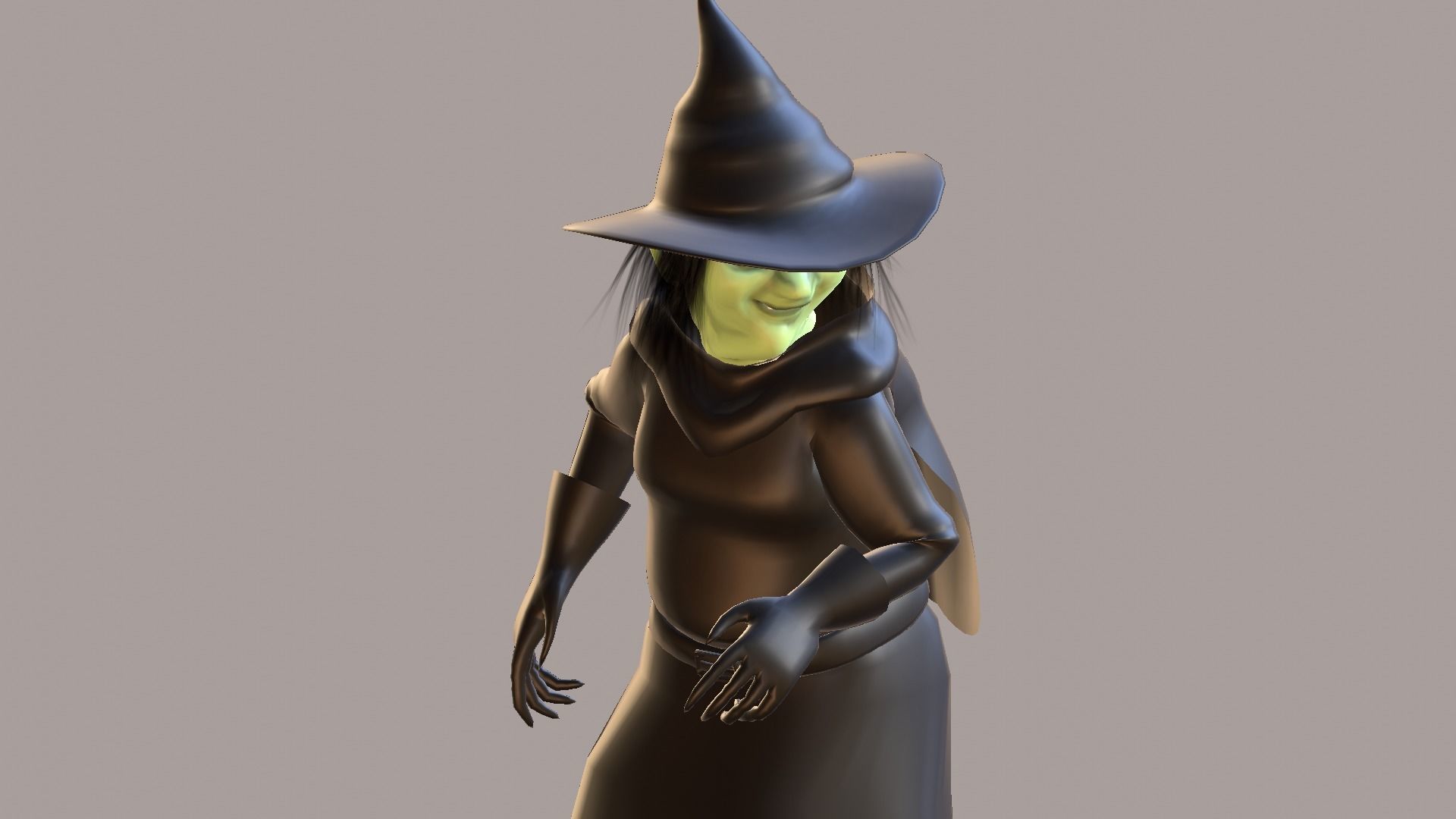 Witch - Bruja 3D model animated rigged | CGTrader
