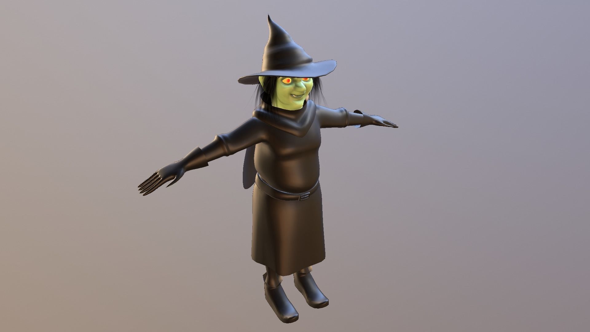 Witch - Bruja 3D model animated rigged | CGTrader