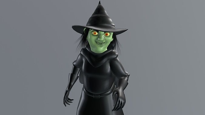 Witch - Bruja 3D model animated rigged | CGTrader