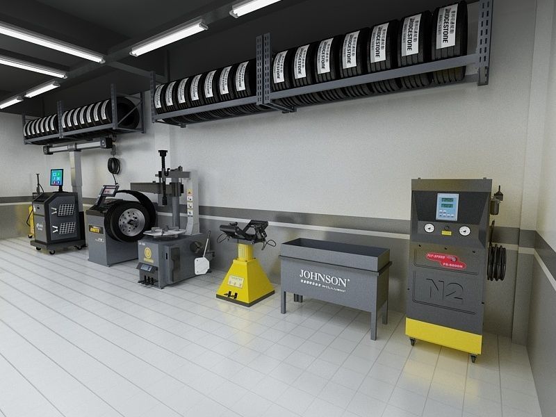 Car beauty repair shop 3D model | CGTrader