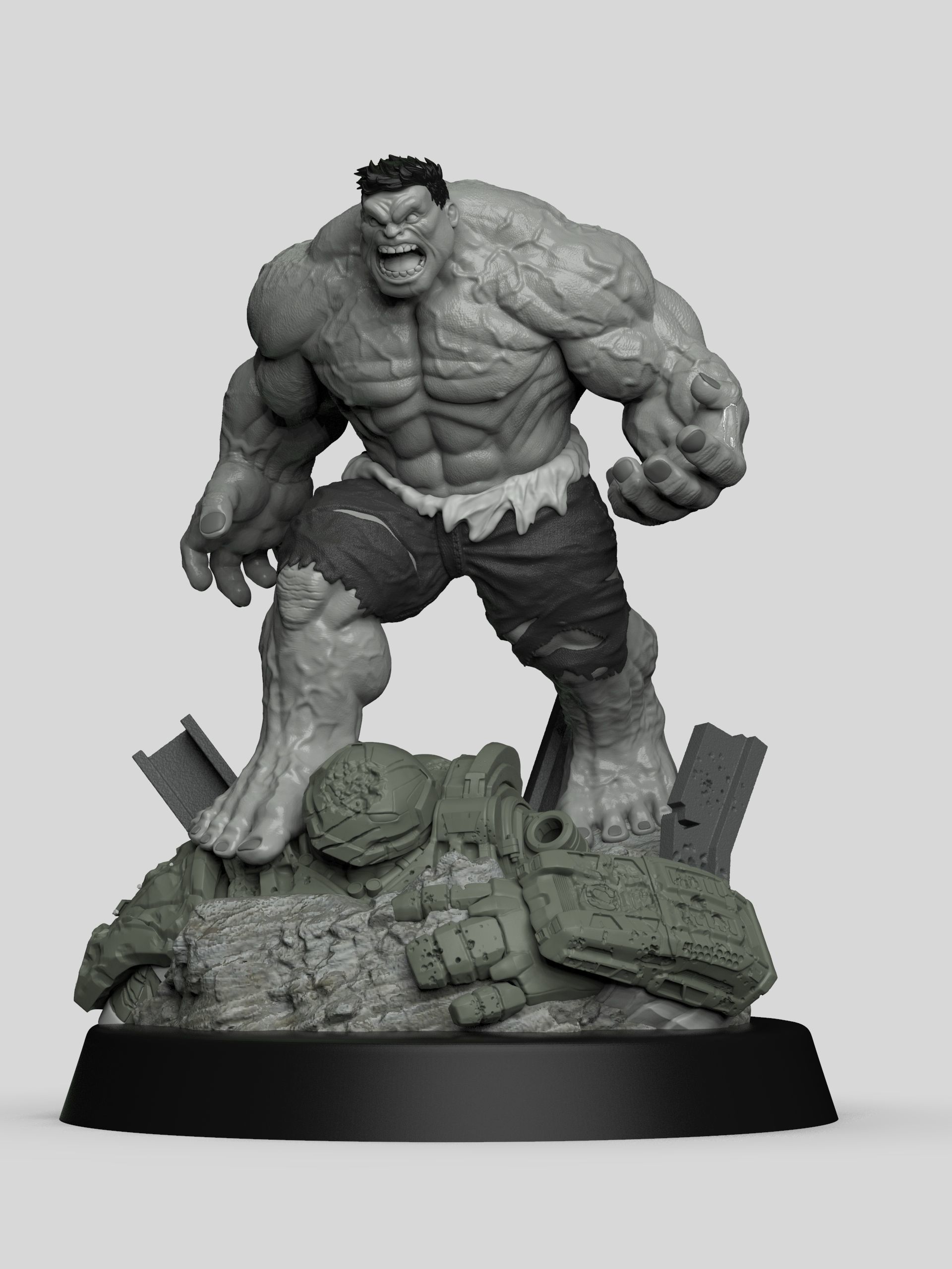 hulk smash 3D model 3D printable | CGTrader