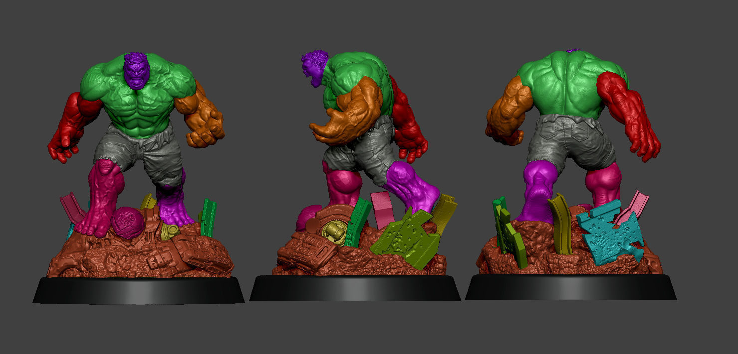 hulk smash 3D model 3D printable | CGTrader