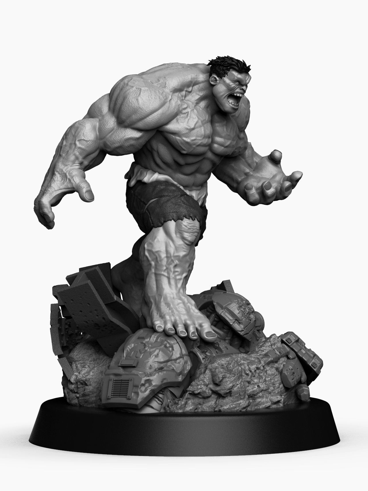hulk smash 3D model 3D printable | CGTrader
