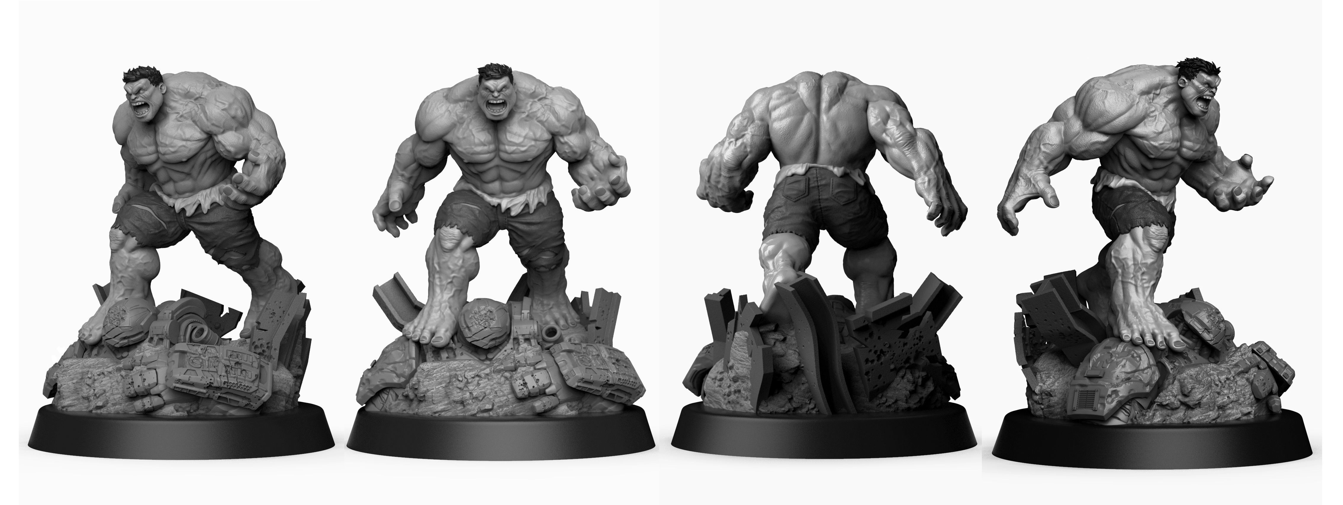 hulk smash 3D model 3D printable | CGTrader