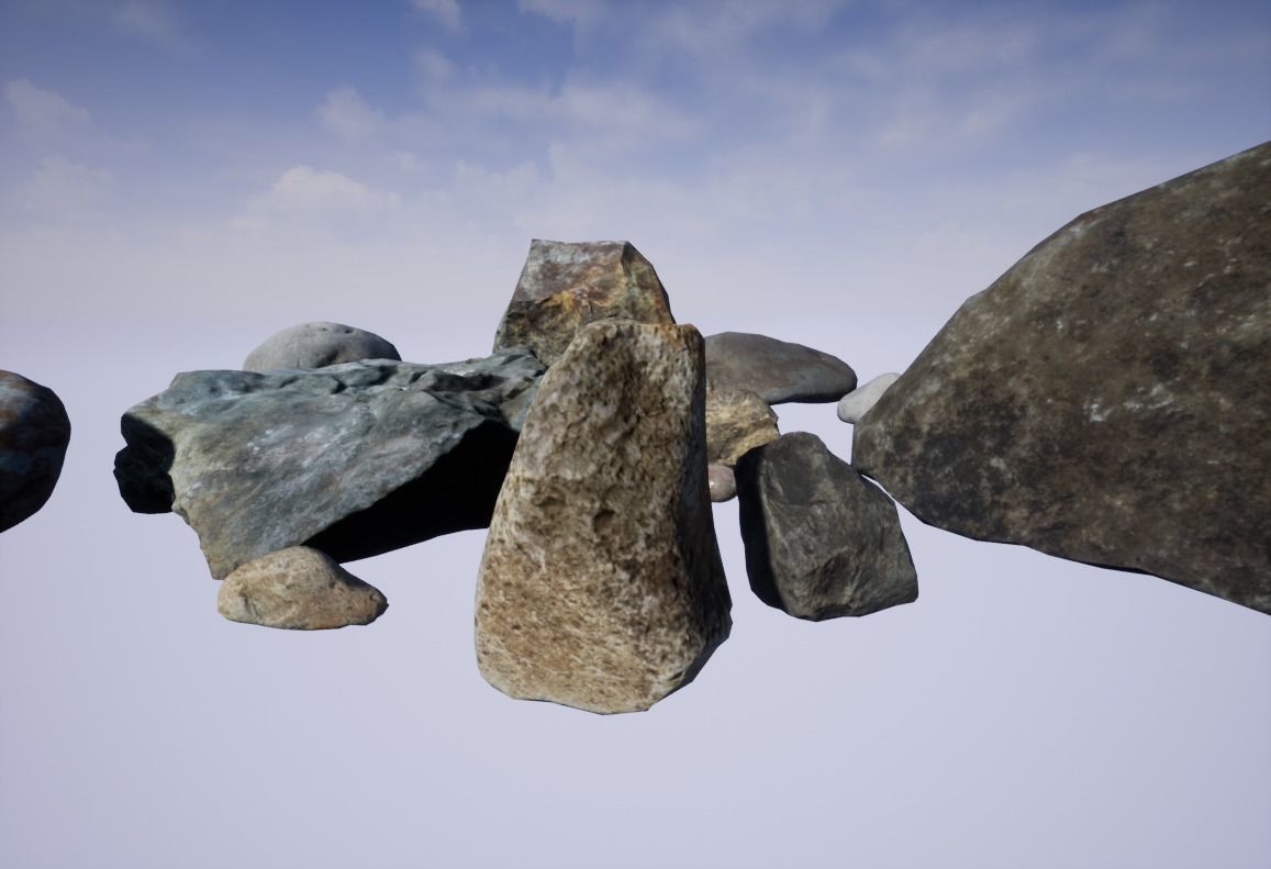 3D model Stones Photoscanned 3d models VR / AR / low-poly | CGTrader