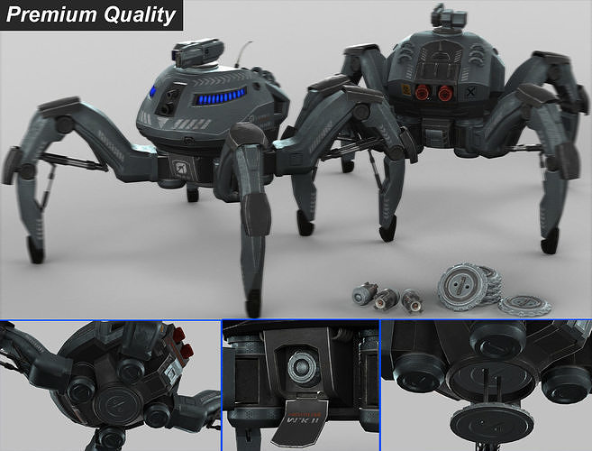 Spider Mech SR MK II 3D model | CGTrader