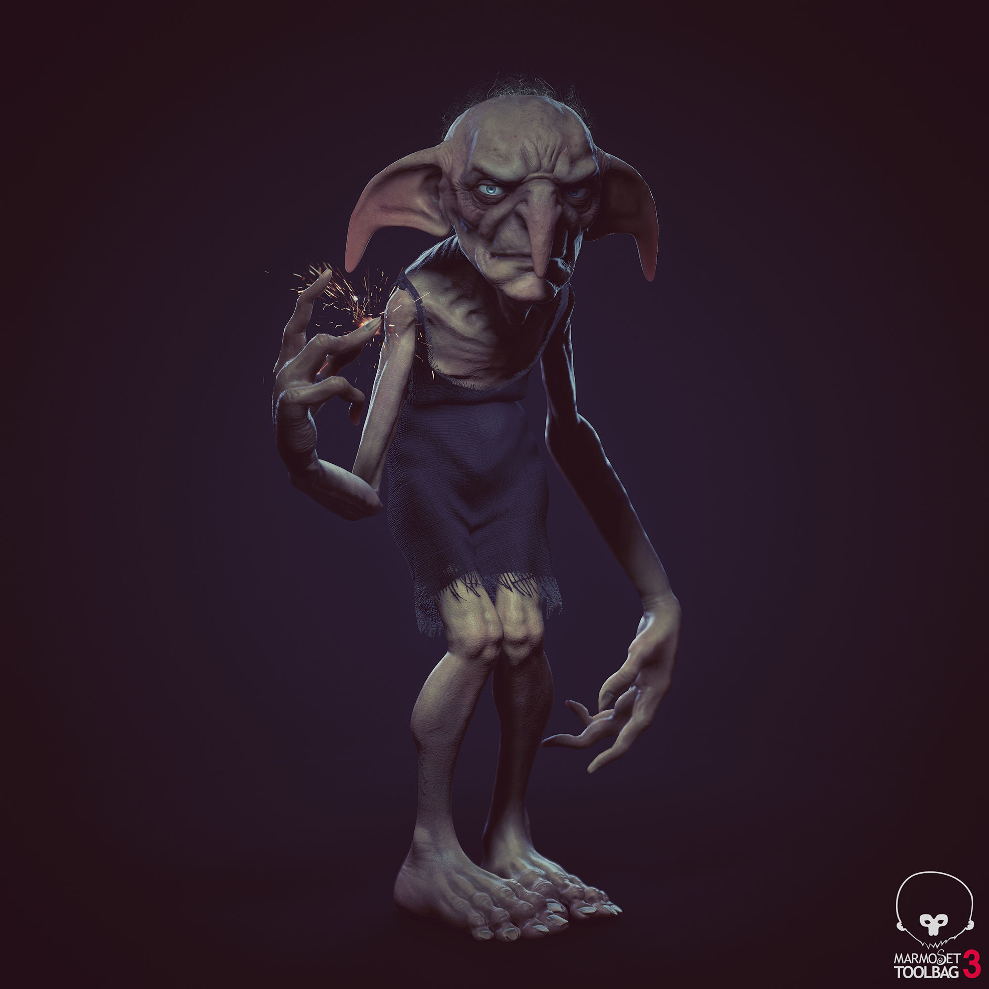 3D model House-Elf Kreacher VR / AR / low-poly | CGTrader