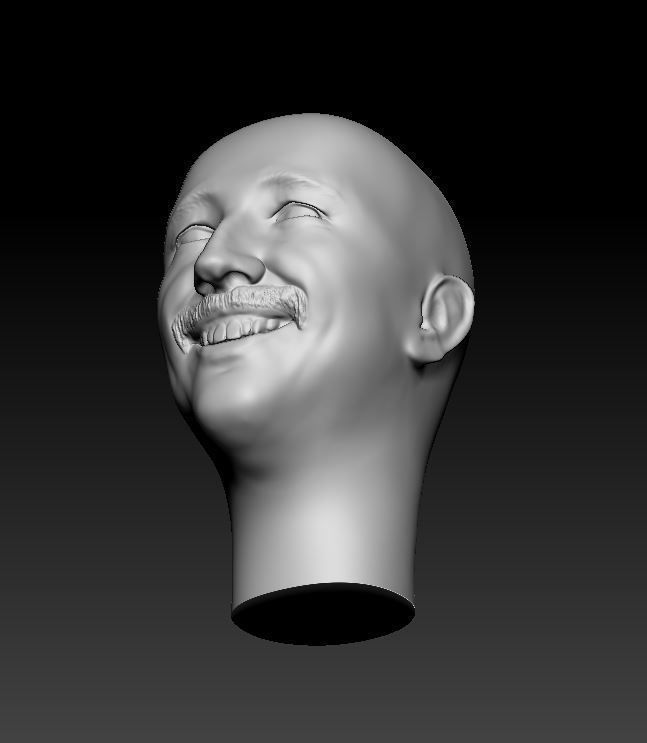 1 person 4 heads 3D model 3D printable | CGTrader