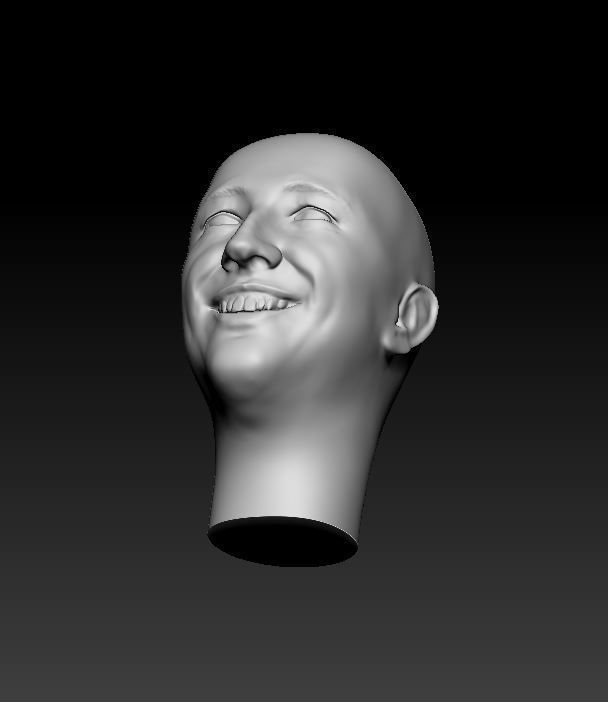 1 person 4 heads 3D model 3D printable | CGTrader