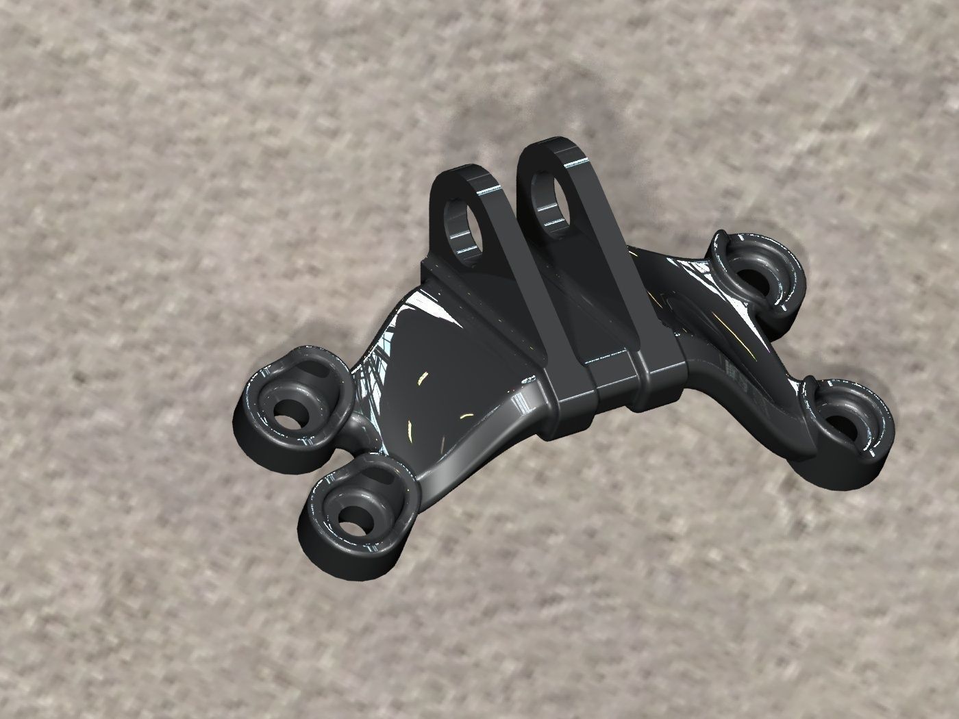 GE jet engine bracket V2 free 3D model | CGTrader