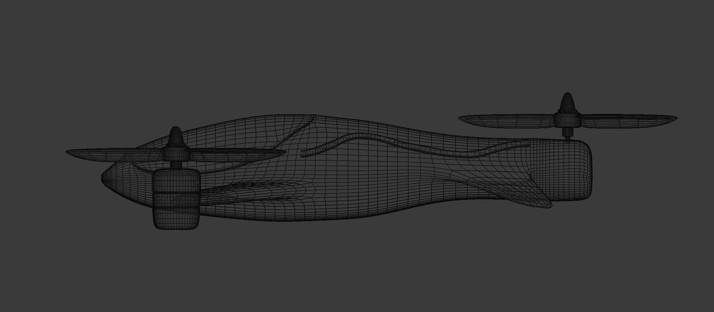 Tricopter - Drone 3D model | CGTrader