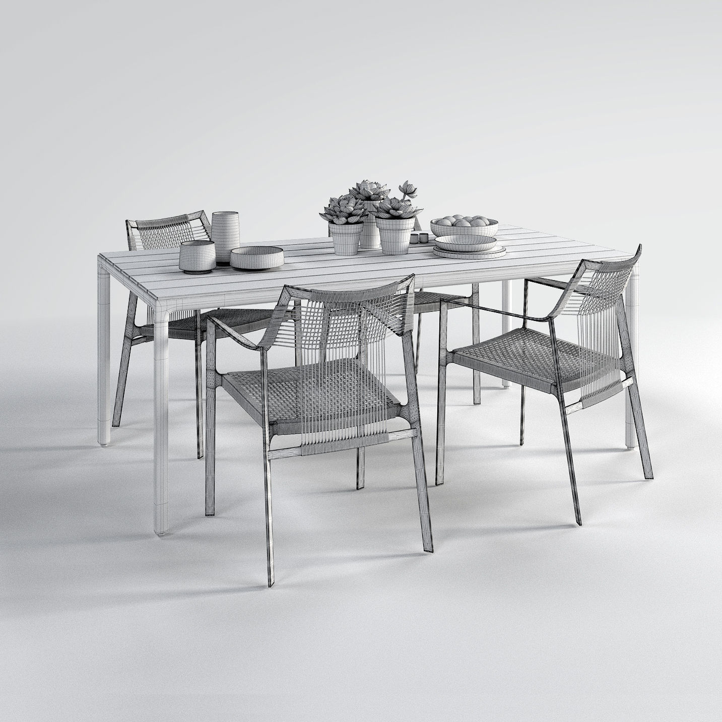 Nodi Armchair by Tribu 3D model | CGTrader