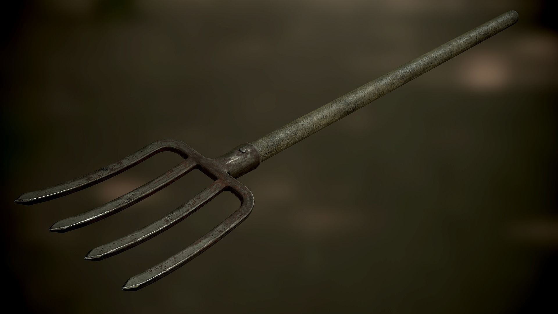 3D model Pitchfork fork VR / AR / low-poly | CGTrader