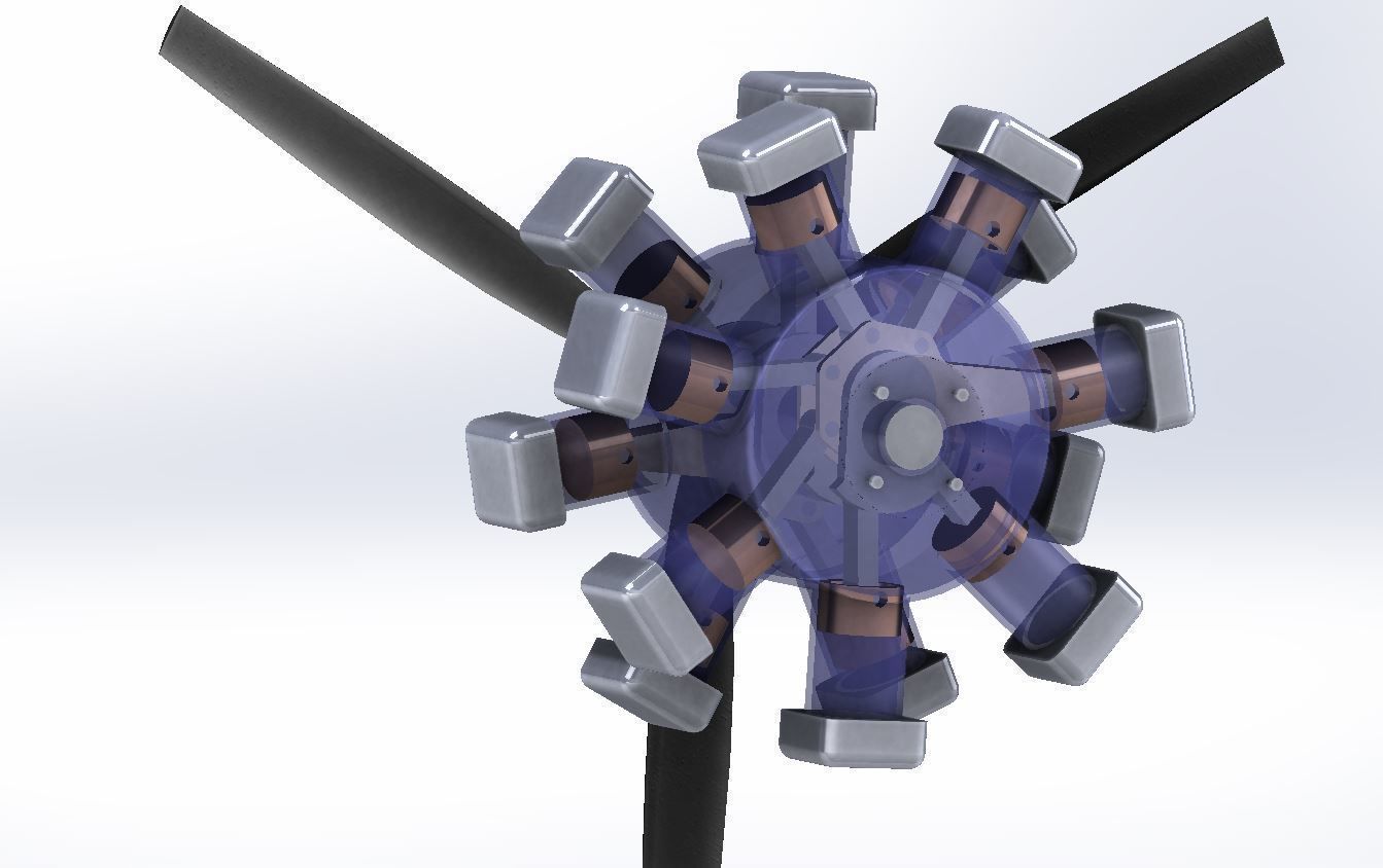 Radial Engine 3D model | CGTrader