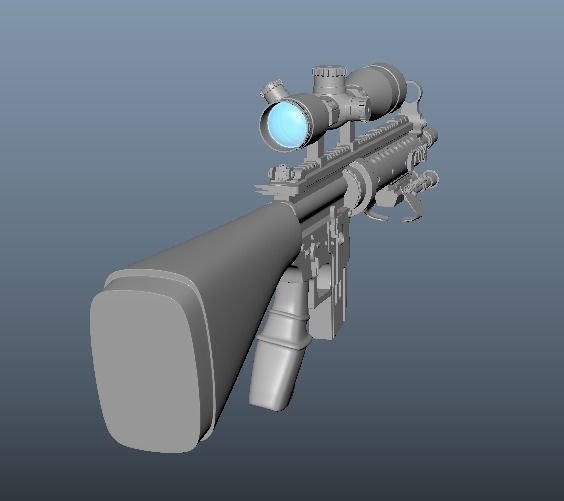 3D model 3rd person View MK12 VR / AR / low-poly | CGTrader