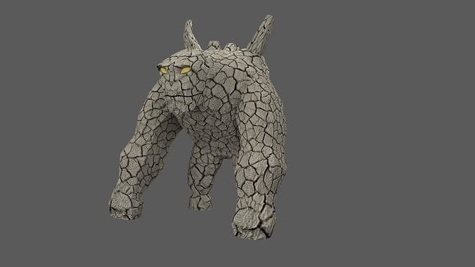 Golem demon 3D model rigged | CGTrader