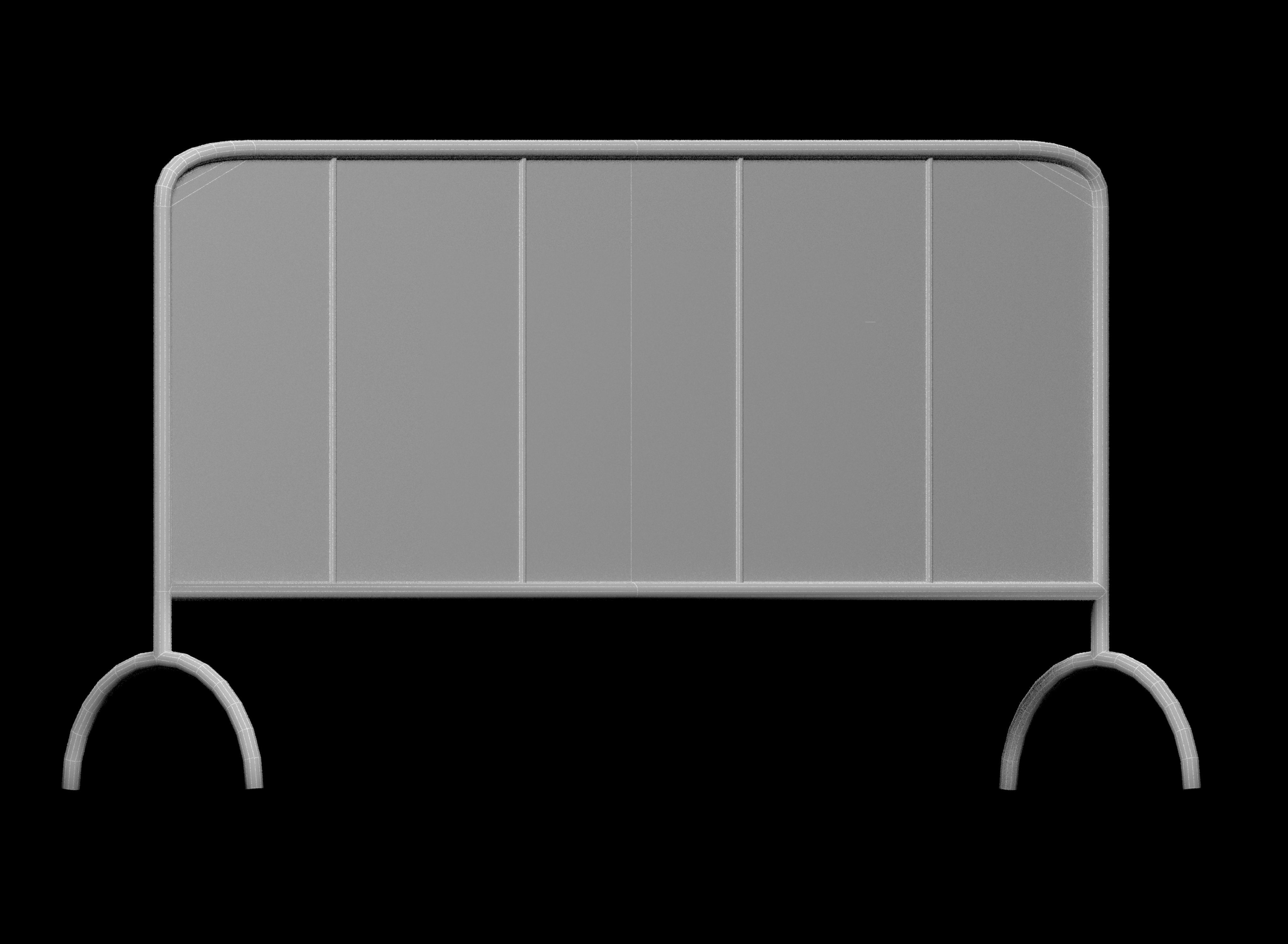 3D model roadblock set metal frame VR / AR / low-poly | CGTrader