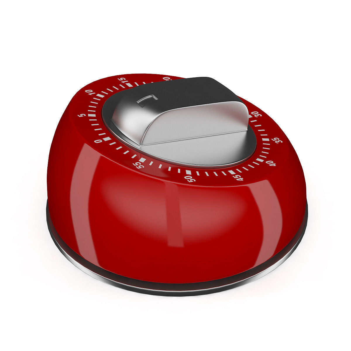 Red Kitchen Timer 3D model | CGTrader