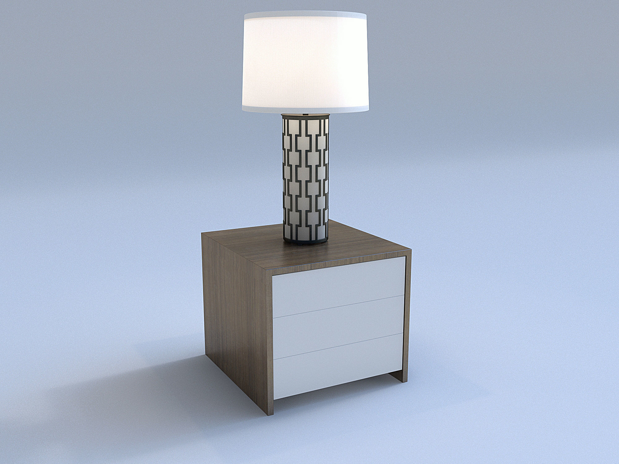 Side table and Table lamp free 3D model | CGTrader