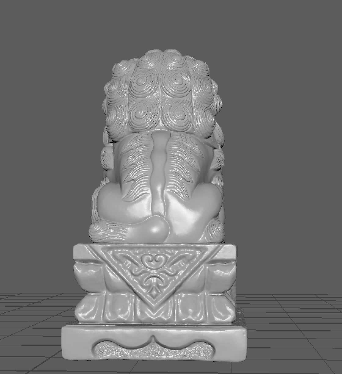 imperial guardian lions old lion statue shi shi zi 3D model 3D ...