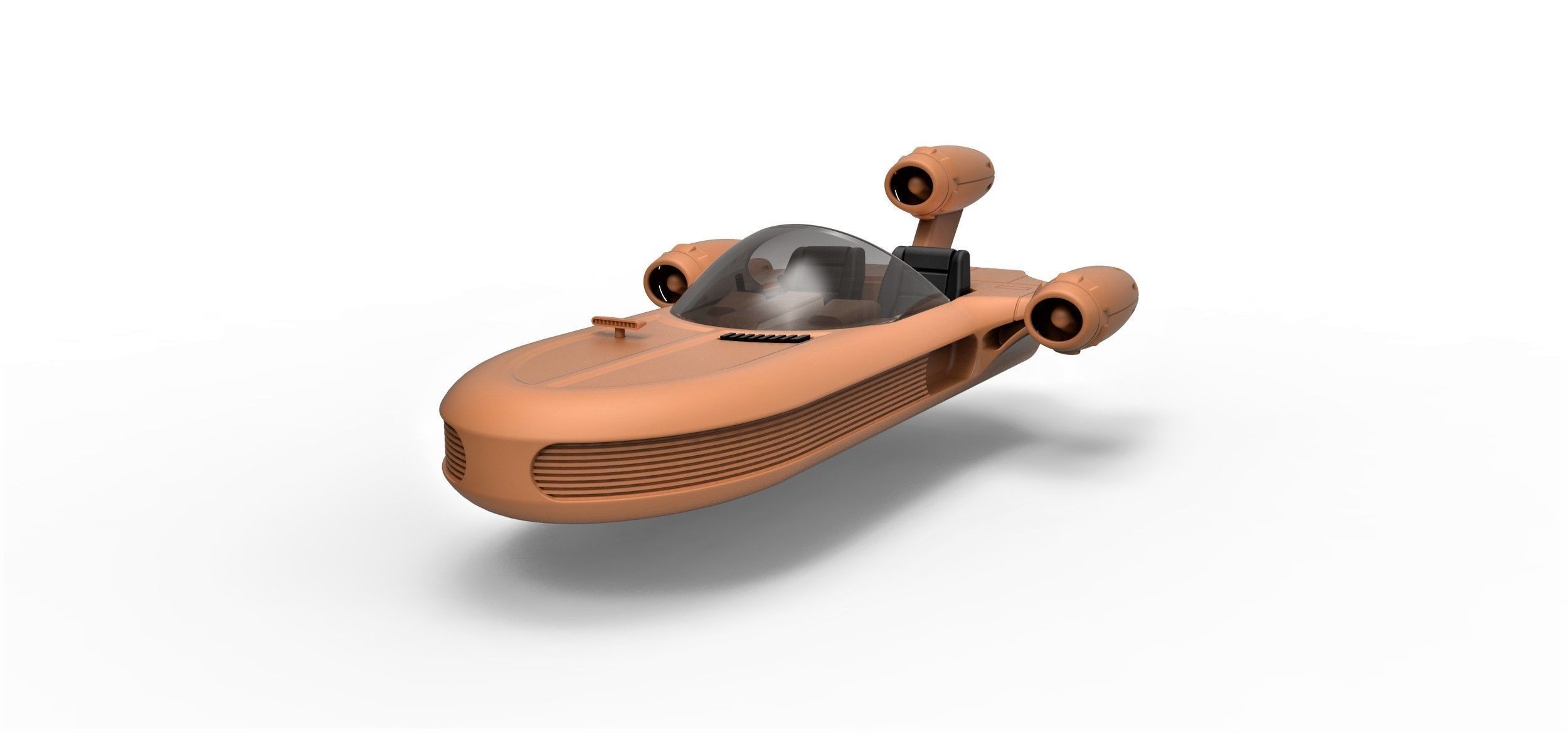 Diecast model of Landspeeder X-34 from Star Wars Scale 1 to 24 3D model ...