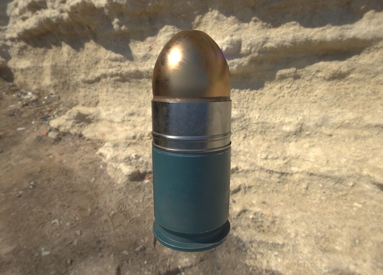 3D model 40mm grenade M3XX VR / AR / low-poly | CGTrader