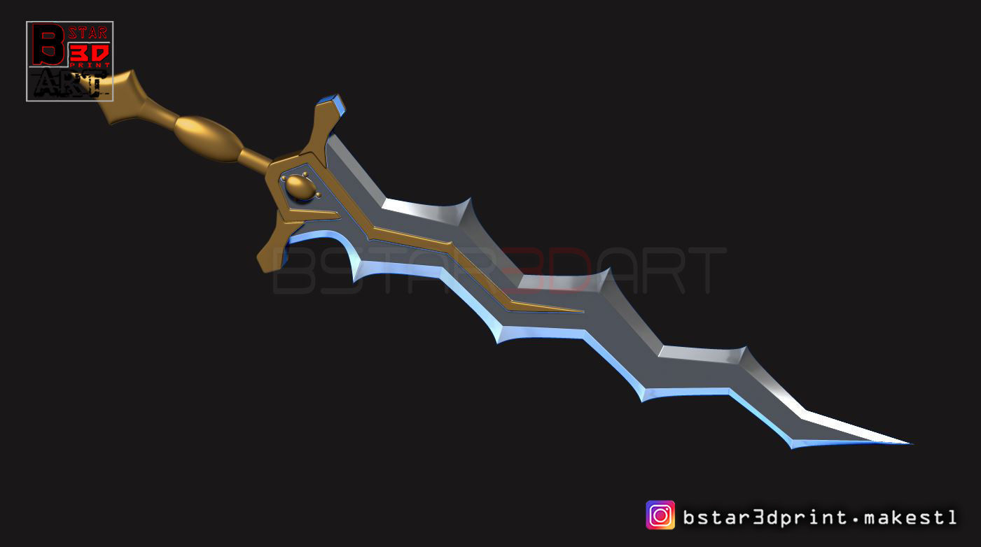 Fire Emblem Awakening Robin Levin Sword - Weapon Cosplay 3D model 3D ...