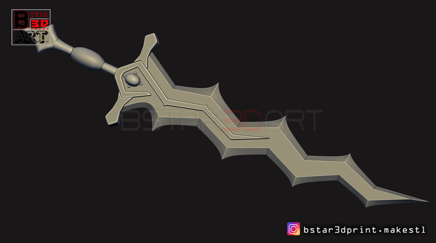 Fire Emblem Awakening Robin Levin Sword - Weapon Cosplay 3D model 3D ...