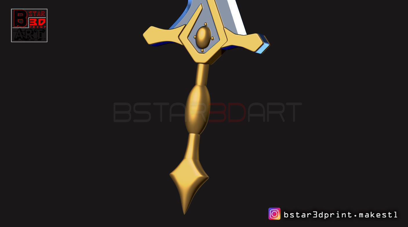 Fire Emblem Awakening Robin Levin Sword - Weapon Cosplay 3D model 3D ...