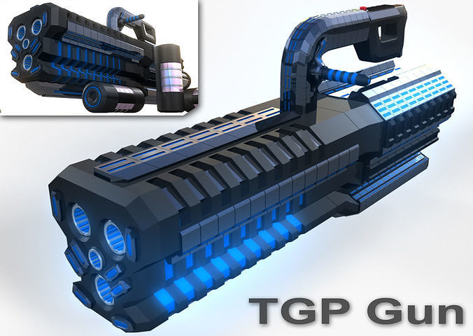 TGP Heavy Gun 3D model | CGTrader