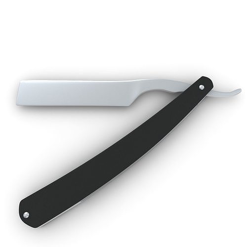 straight razor 3D model | CGTrader