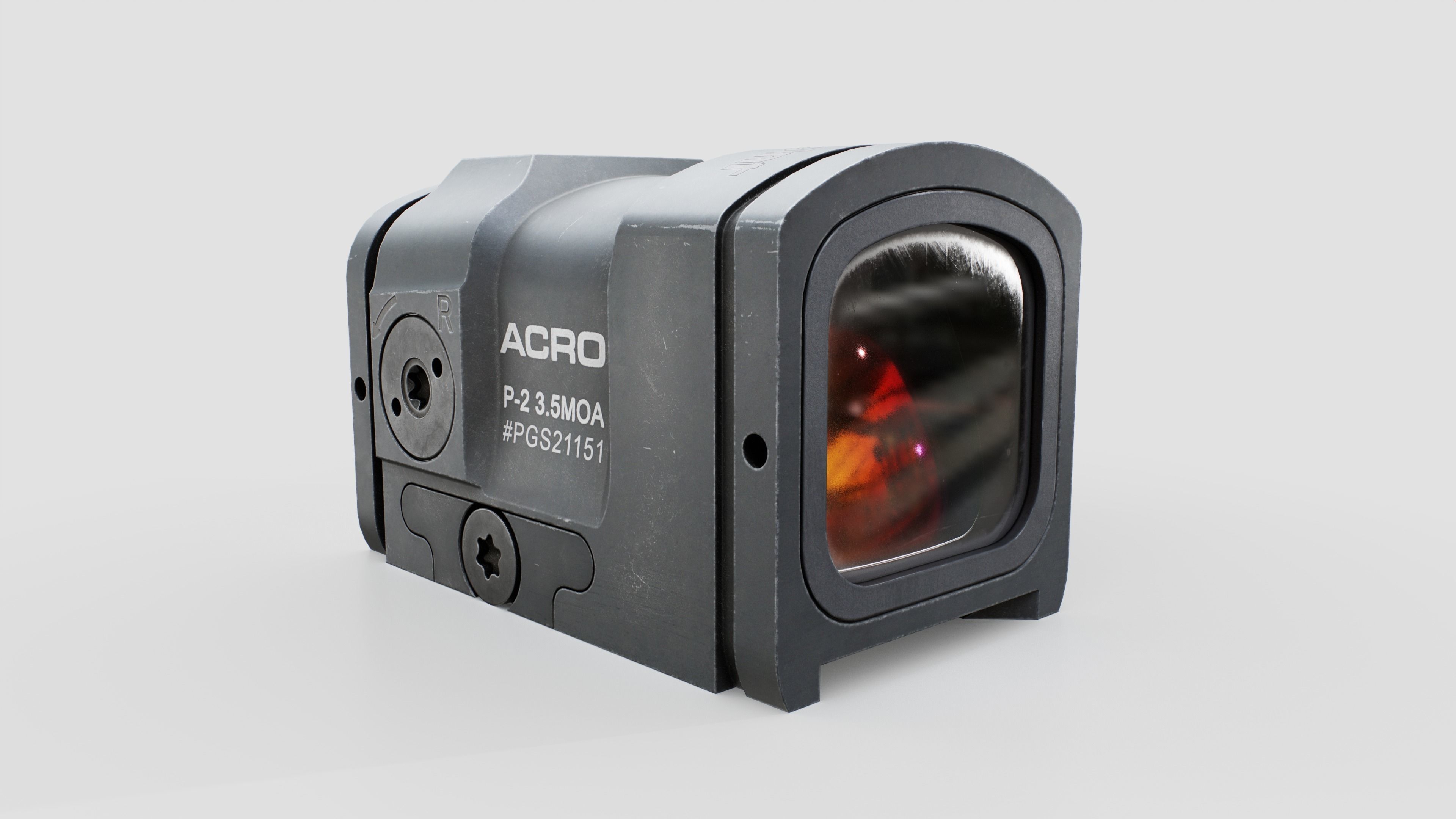 3D model Aimpoint ACRO P2 Advanced Compact Reflex Optic VR / AR / low ...