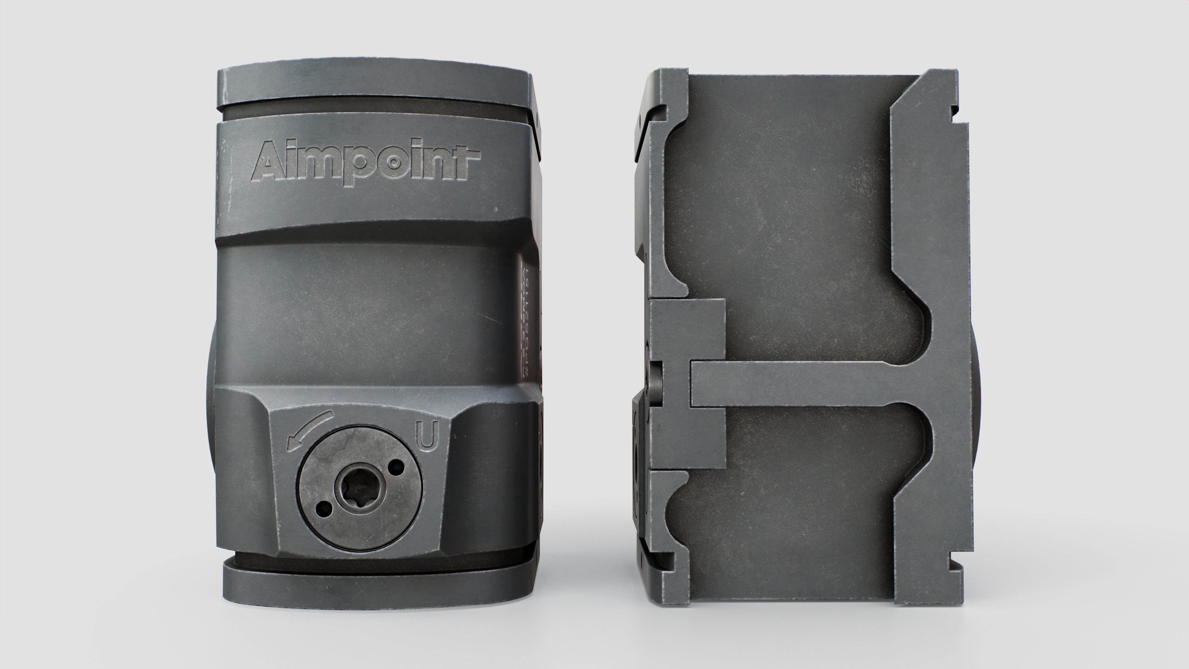 3D model Aimpoint ACRO P2 Advanced Compact Reflex Optic VR / AR / low ...