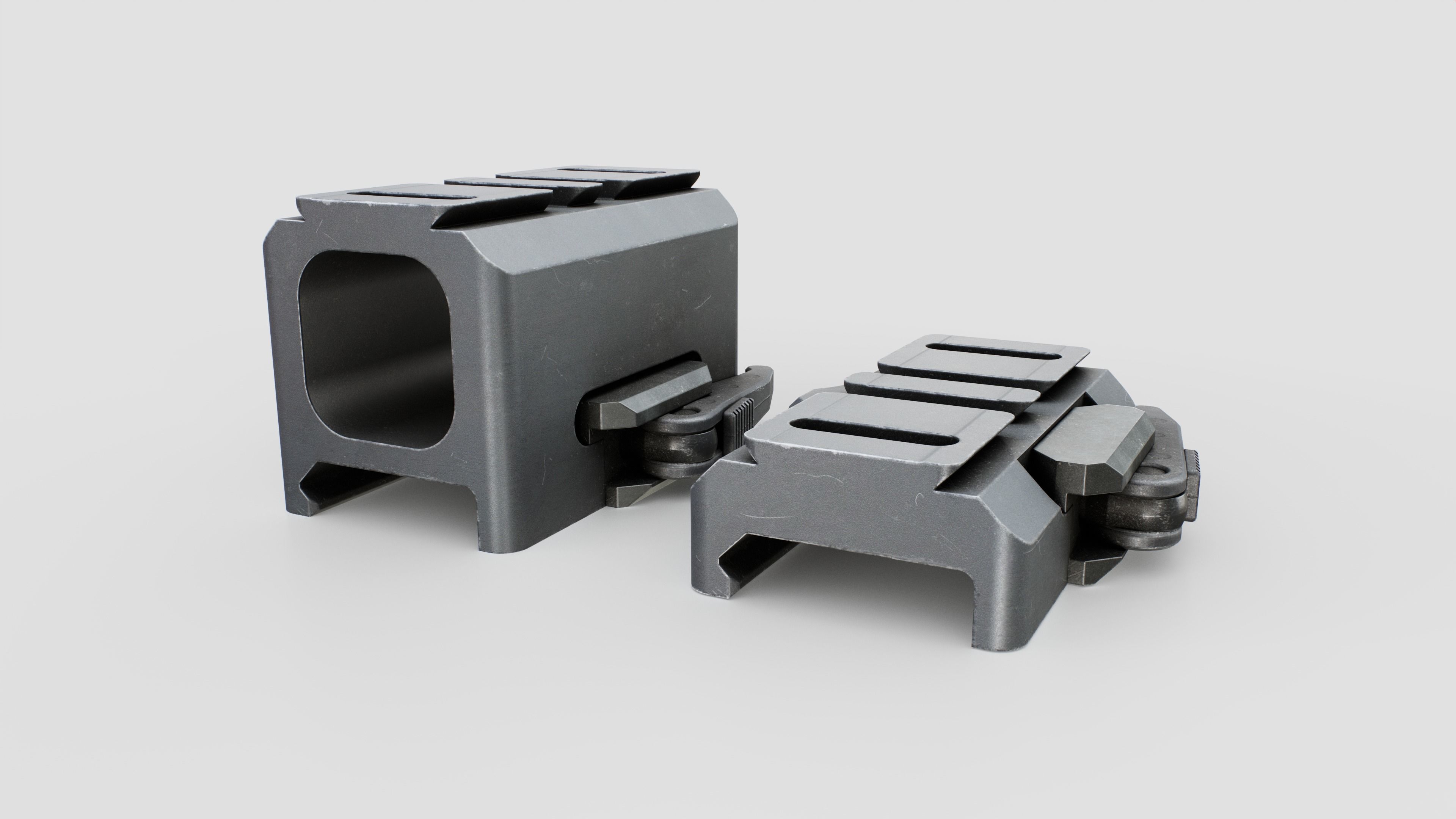 3D model Aimpoint ACRO P2 Advanced Compact Reflex Optic VR / AR / low ...