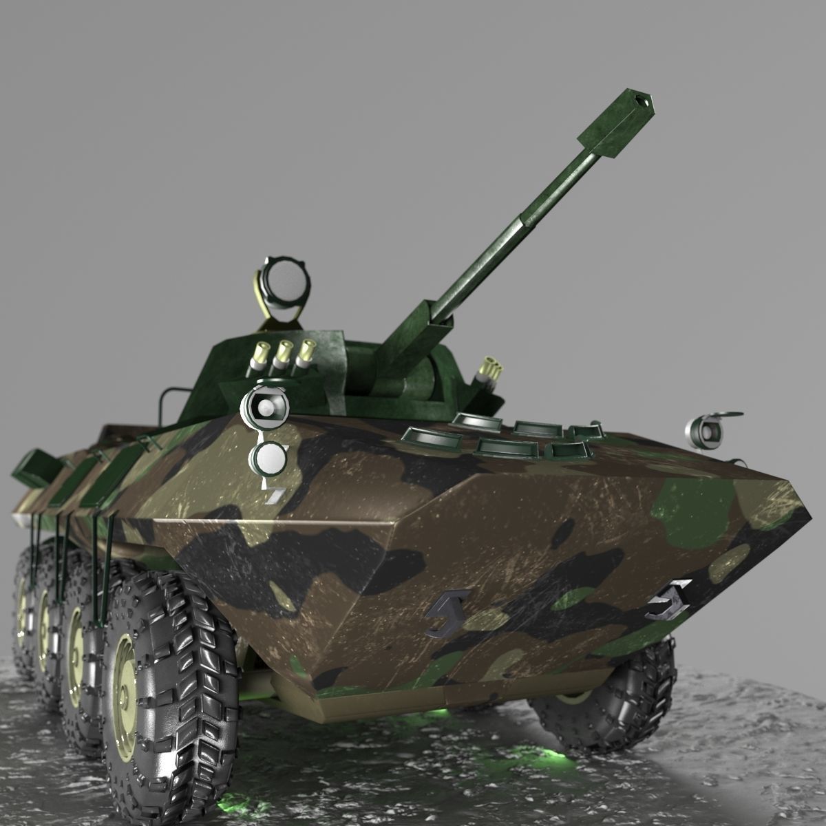3D model BTR-90 Military Armored Vehicle VR / AR / low-poly | CGTrader