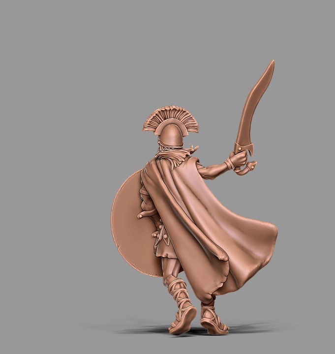 Spartan bundle I - 4 miniatures 35mm scale 3D model 3D printable | CGTrader
